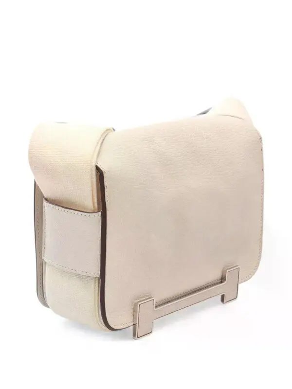 Hermès Geta Chevre-leather Mini Shoulder Bag - Neutrals