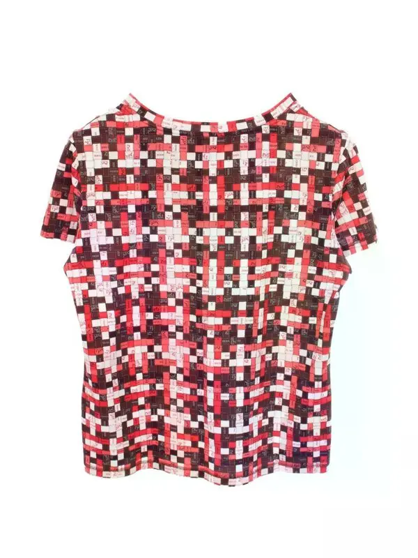 Hermès Bolduc Au Carré Printed Cotton T-shirt - Red