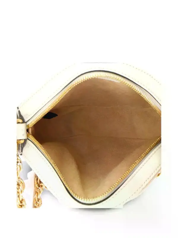 Gucci Ophidia Round Shoulder Bag Leather Mini Crossbody Bag - Neutrals