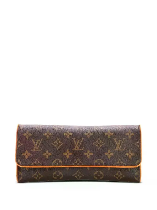 LOUIS VUITTON Monogram Canvas Twin Handbag Pm Crossbody Bag - Brown