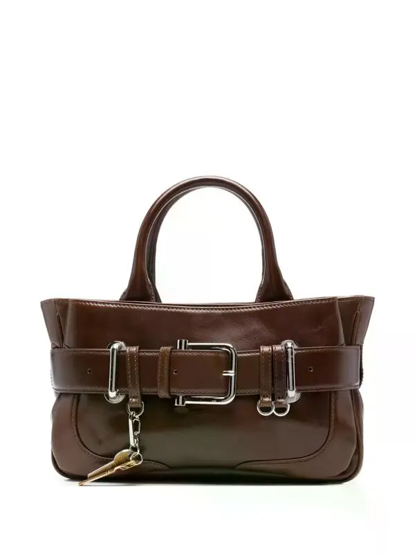 OSOI Mini Brocle Leather Tote Bag - Brown