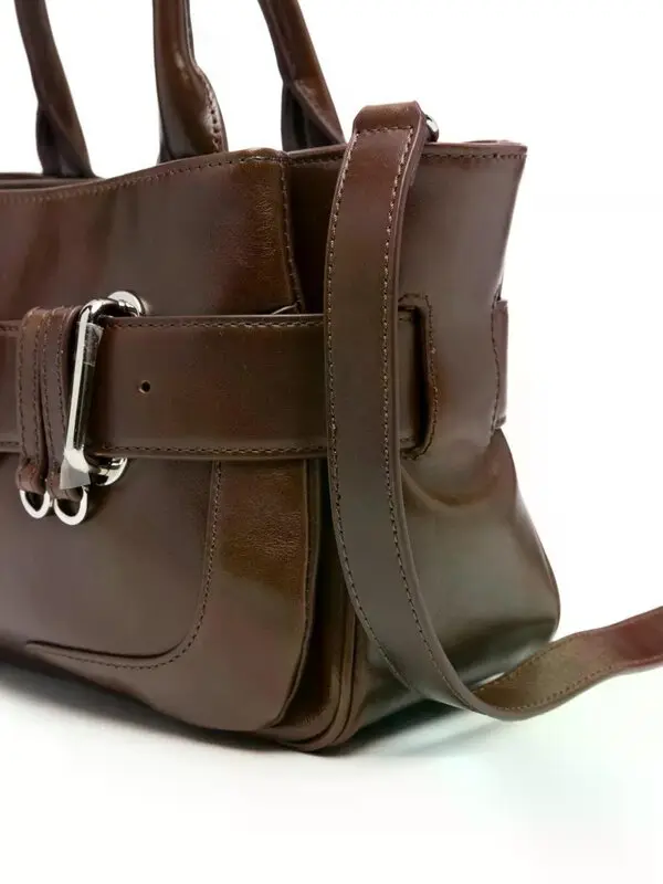 OSOI Mini Brocle Leather Tote Bag - Brown