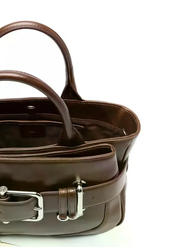 OSOI Mini Brocle Leather Tote Bag - Brown