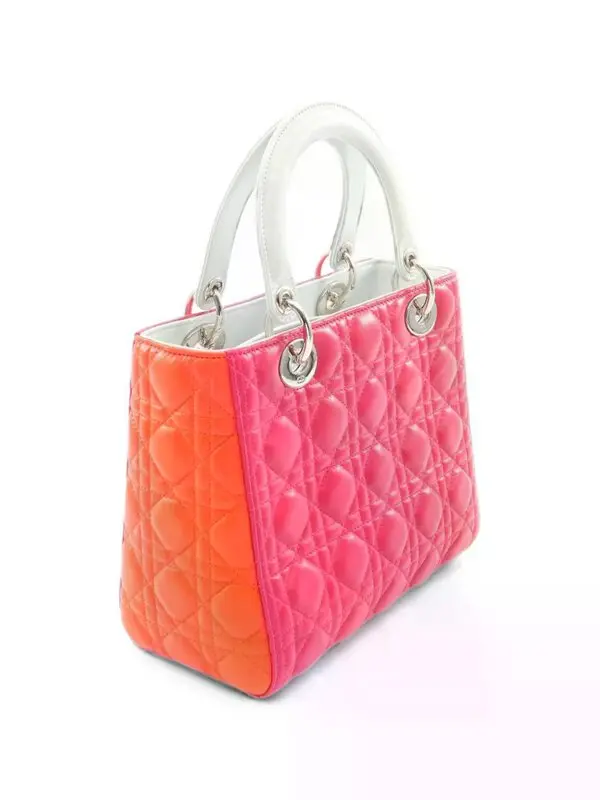 Dior Lady Two-way Handbag - Pink
