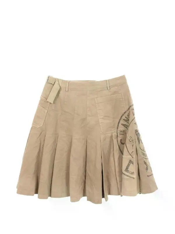 Dior Pleated Wrap Mini Skirt