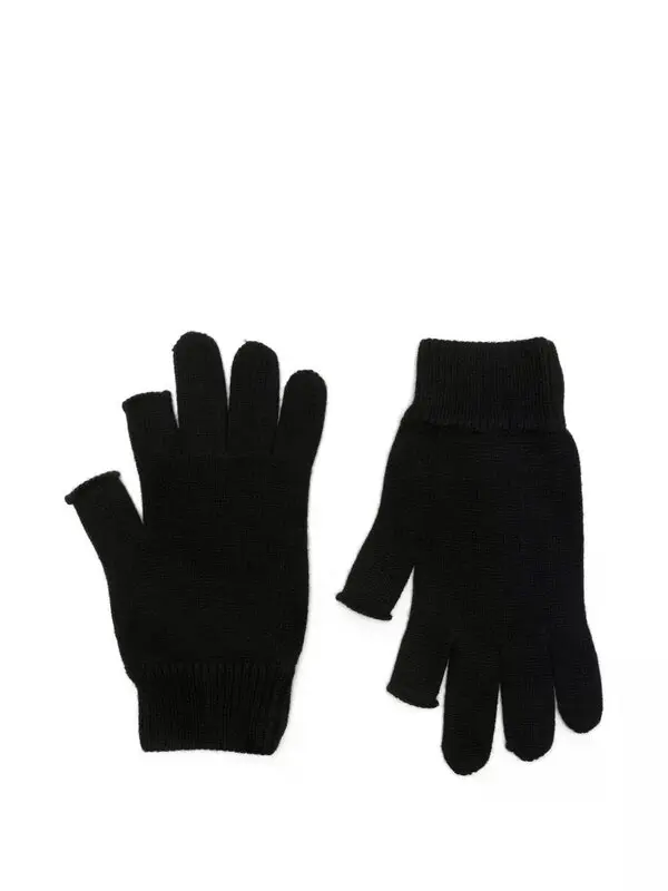 Rick Owens Fingerless Press-stud Gloves