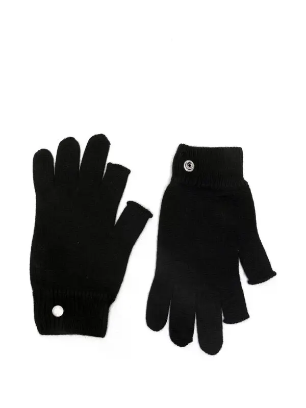 Rick Owens Fingerless Press-stud Gloves