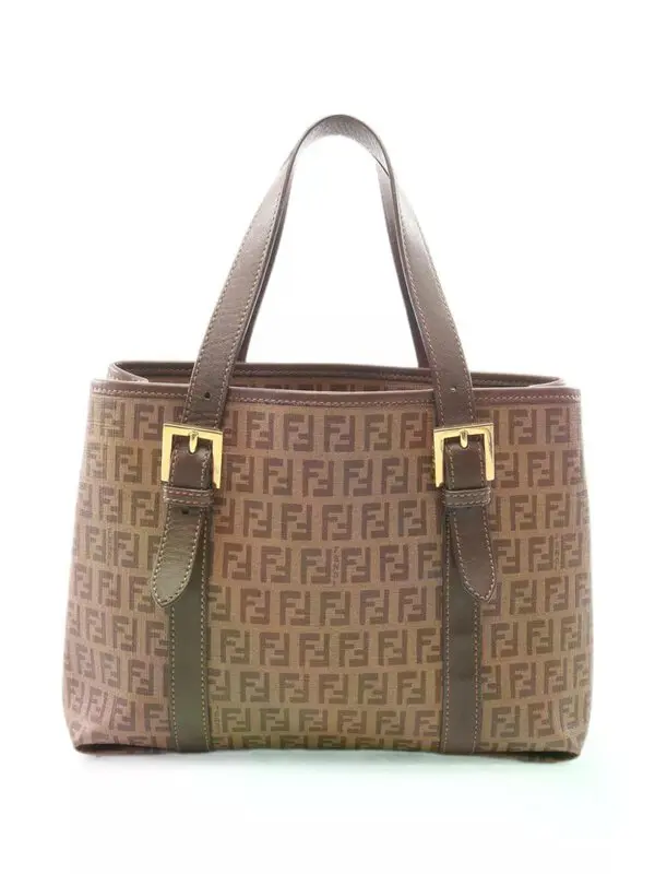 Fendi 2000s Zucchino Pattern Tote Bag