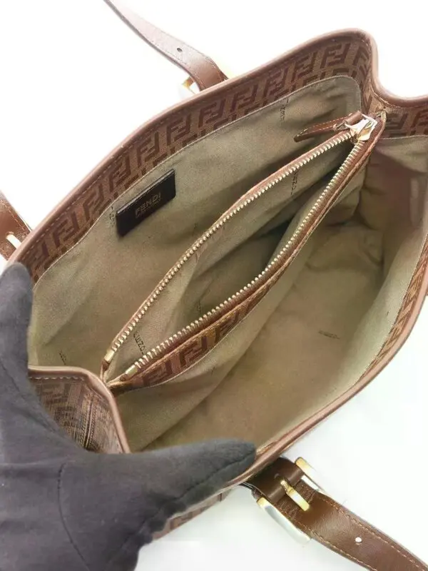 Fendi 2000s Zucchino Pattern Tote Bag