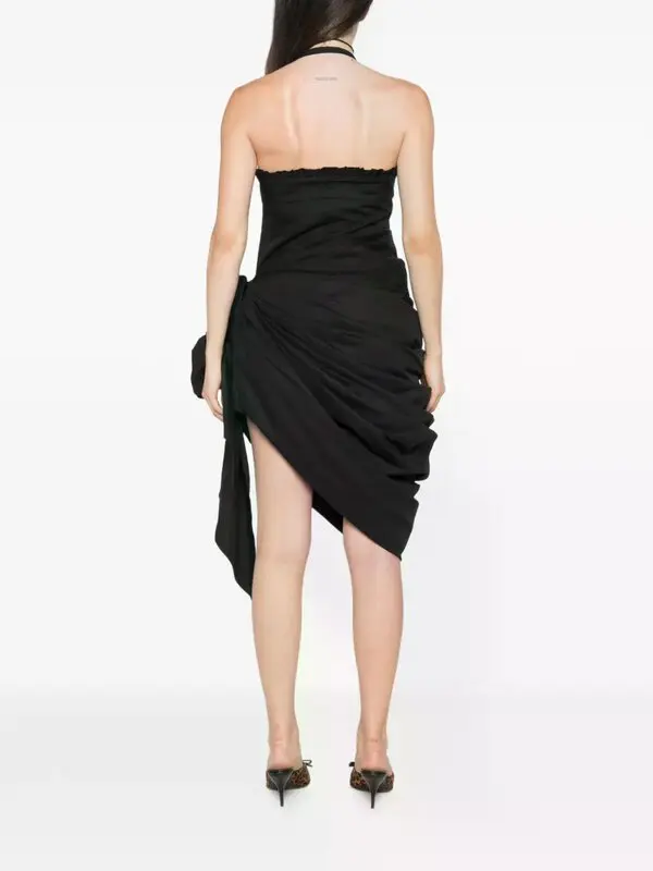 Chloé Halterneck Sleeveless Gathered Detail Asymmetric Dress