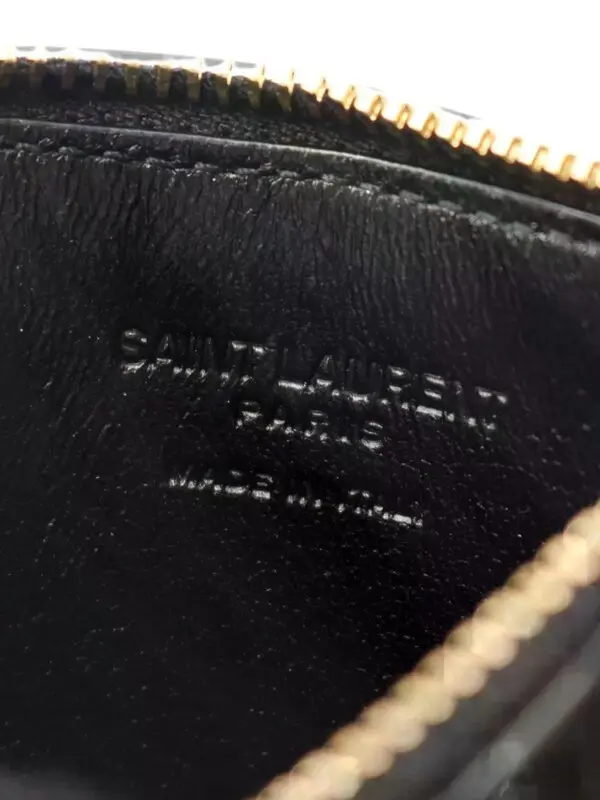 Saint Laurent 2020s Fragment Zip-pouch Card Case
