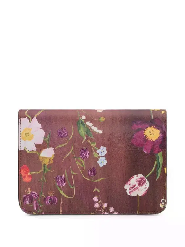 Oscar De La Renta Floral Print Clutch Bag