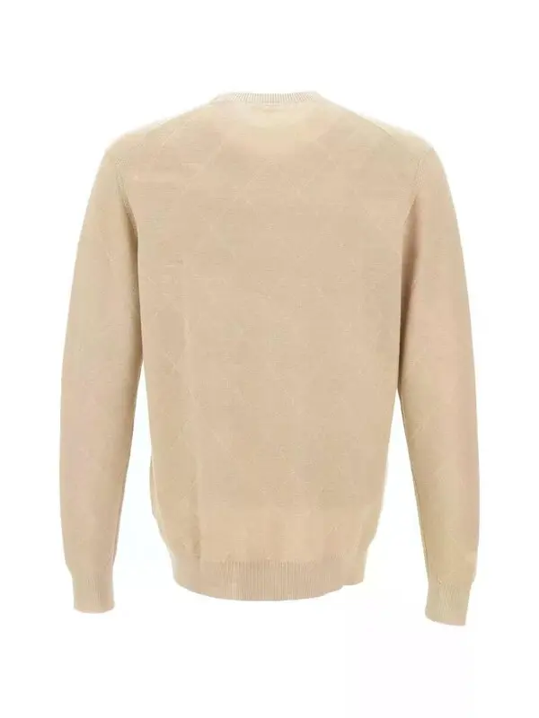 DIKTAT Diamond-knit Crew-neck Sweater