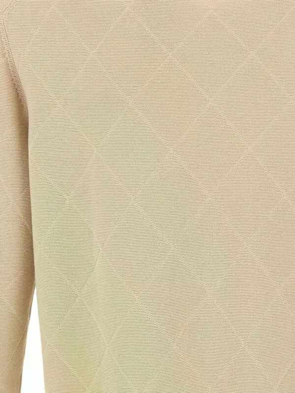 DIKTAT Diamond-knit Crew-neck Sweater