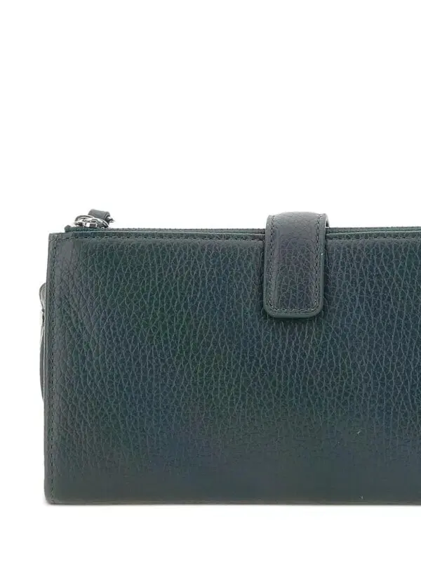 GIANNI CHIARINI Dollaro Pebbled Leather Wallet