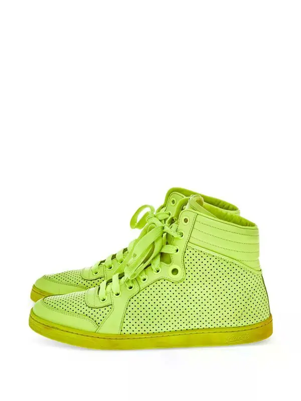 Gucci Perforated High-top Sneakers