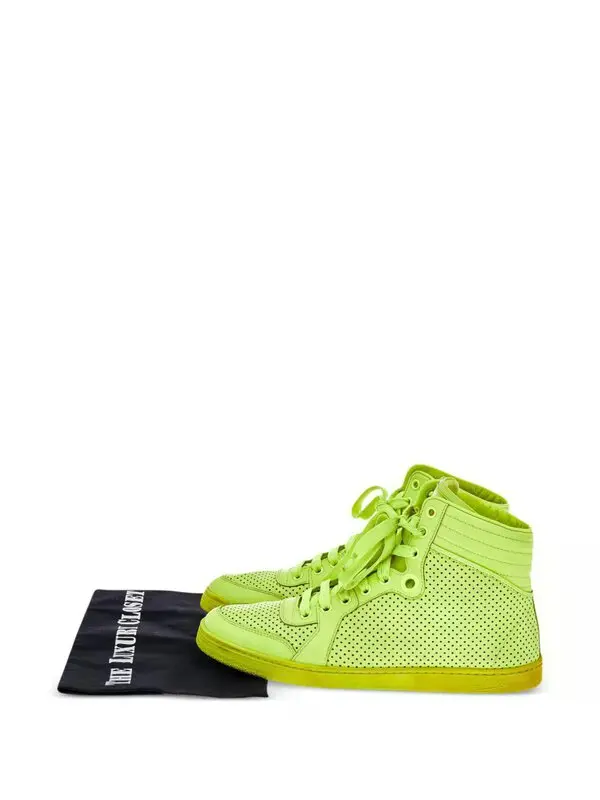 Gucci Perforated High-top Sneakers