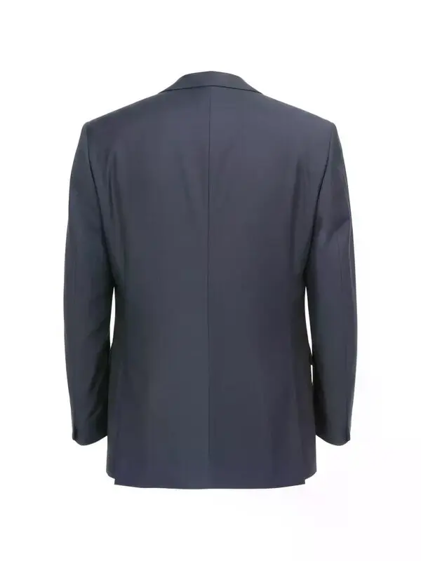 Isaia Peak-lapel Single-breasted Jacket