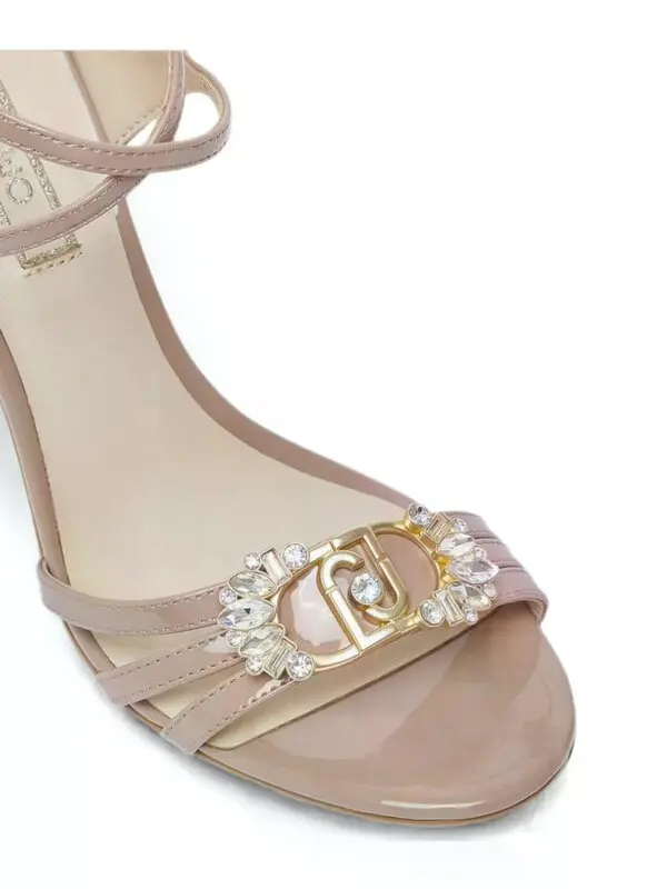 Liu Jo Crystal-embellished Leather Sandals
