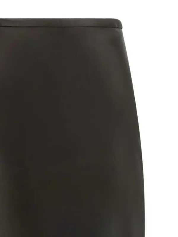Co High-waisted Panelled Leather Midi Skirt