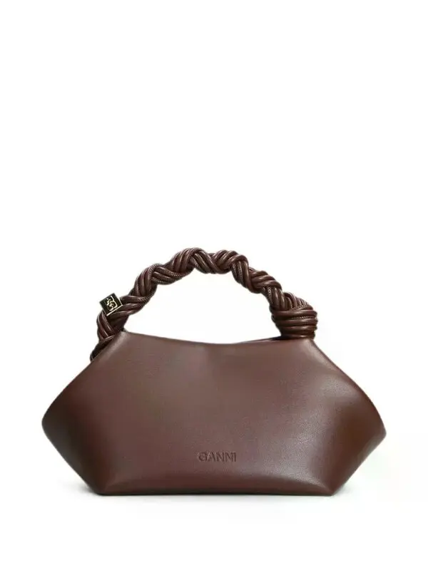 GANNI Small Bou Leather Tote Bag