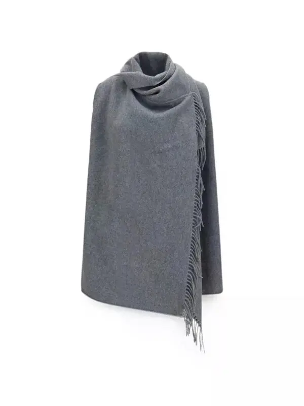 Fabiana Filippi Fringe-trimmed High-neck Vest - Grey