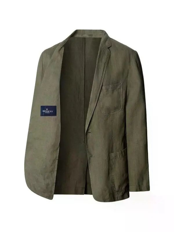 HACKETT LONDON Patch-pocket Linen Blazer