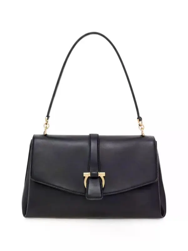 FERRAGAMO Small Mia Leather Shoulder Bag