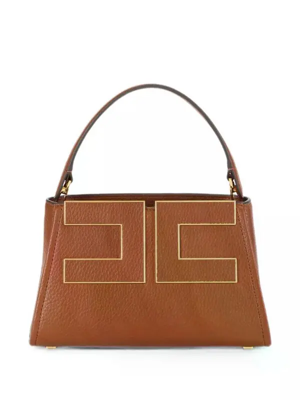 Elisabetta Franchi Handbag With Logo - Brown