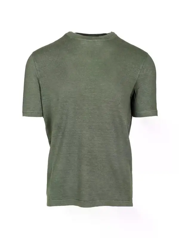 AL DUCA D’AOSTA 1902 Slim-fit Linen-blend T-shirt - Green