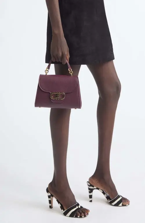 FERRAGAMO Double Gancio Top Handle Bag
