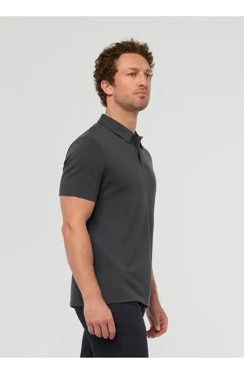 DUER Air Flow Pique Polo - Charcoal