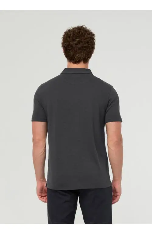 DUER Air Flow Pique Polo - Charcoal