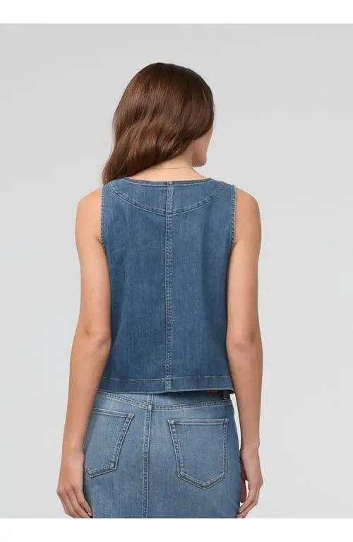 DUER Performance Denim Zip Front Vest
