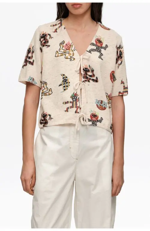 Bimba Y Lola Knit Cardigan With Ties - Samba