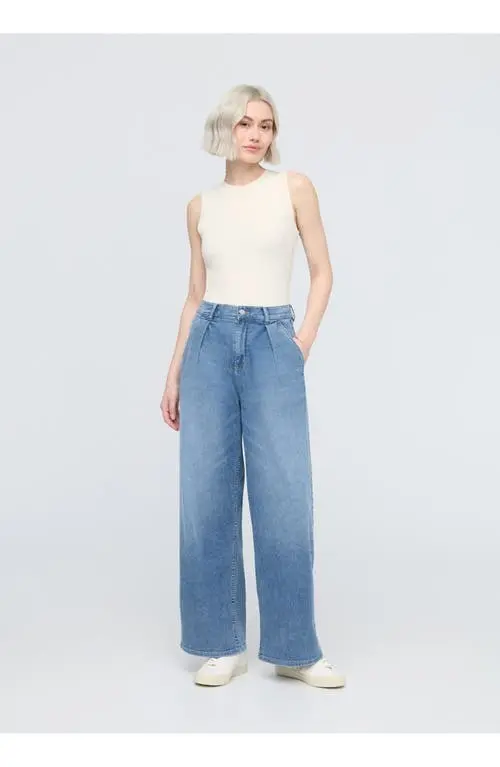 DUER Performance Denim Lite Pleated Pant - Slate-indigo