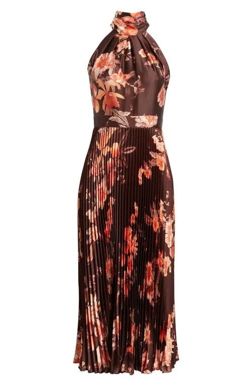 Eliza J Floral Print Sleeveless Print Midi Dress