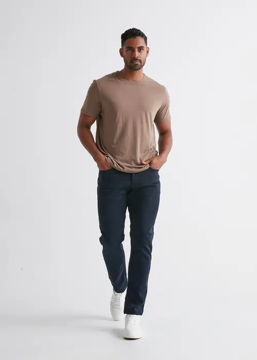 DUER No Sweat Tapered Fit Trousers - Navy