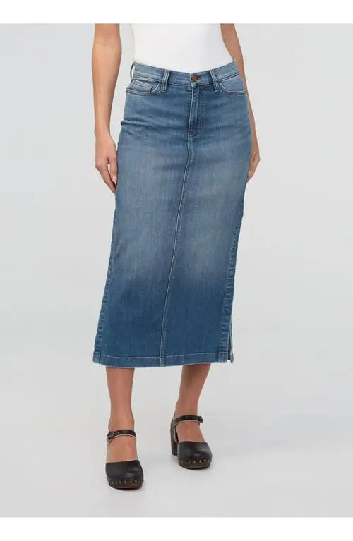 DUER Performance Denim Slit Skirt