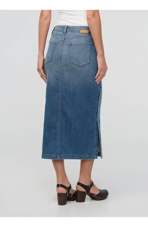 DUER Performance Denim Slit Skirt