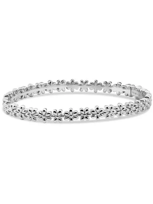 DEVATA Daisy Flower Eternity Bangle Bracelet