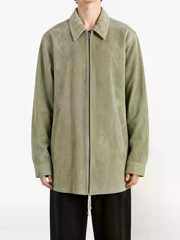 Rick Owens Suede Zip-up Jacket