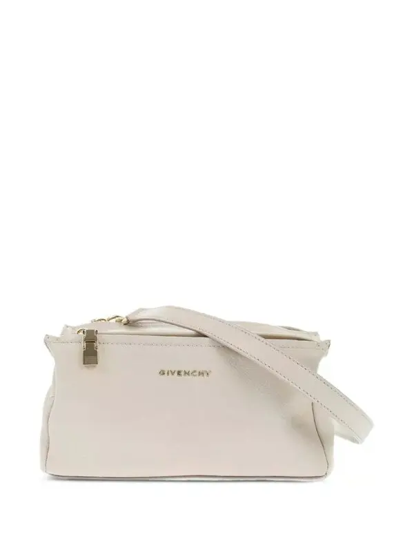 Givenchy Pandora Leather Shoulder Bag - Neutrals
