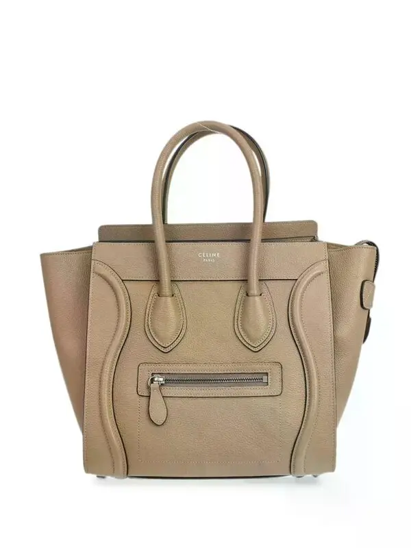 Celine Micro Luggage Tote Bag - Neutrals