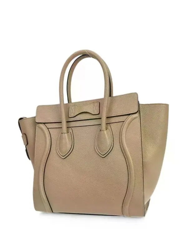 Celine Micro Luggage Tote Bag - Neutrals