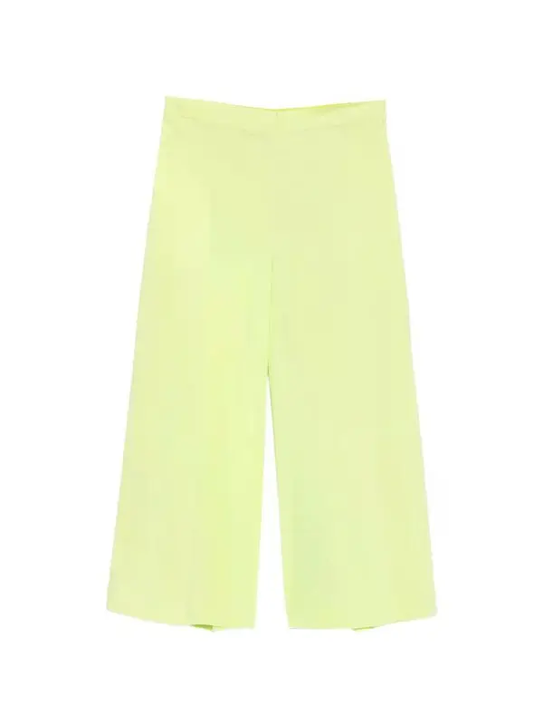 Liviana Conti Cropped Trousers - Green