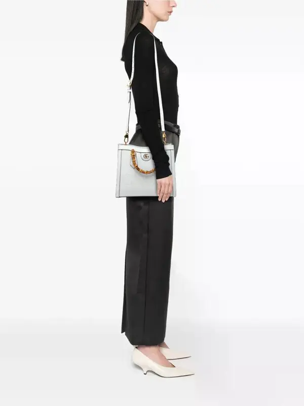 Gucci 2016-2026 Medium Calfskin Bamboo Diana Satchel