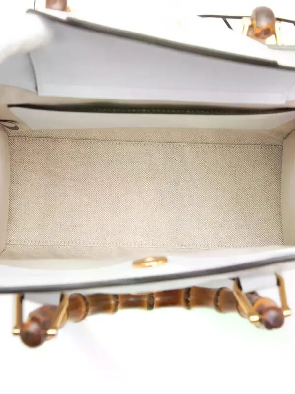 Gucci 2016-2026 Medium Calfskin Bamboo Diana Satchel