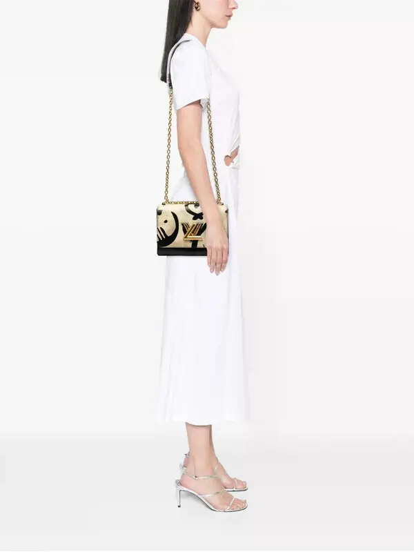 LOUIS VUITTON 2021-2026 Printed Calfskin Twist Mm Crossbody Bag - Brown