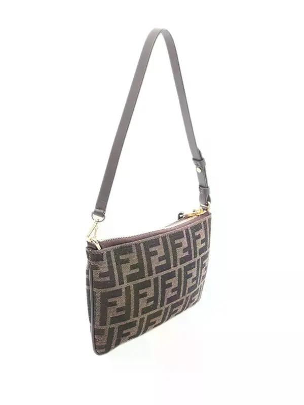 Fendi 2010-2026 Zucca Canvas Pochette Shoulder Bag